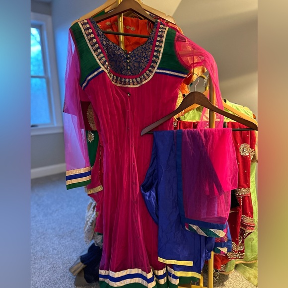 Matching Sets | Kids Indian Churidar Anakali With Chunni | Poshmark
